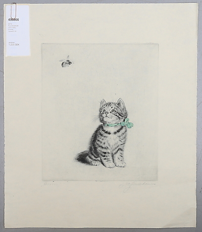 META PLUCKEBAUM(1876-1945). Etsning, signerad. Konst - Grafik - Auctionet