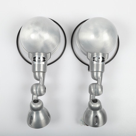 Wall lamp, 1 pair, “Signal”, metal, Jieldé design, France. Lighting ...