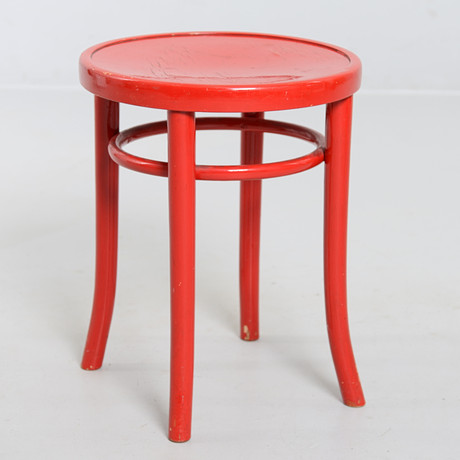 A thonet-style stool, second part of the 20th century. Furniture ...