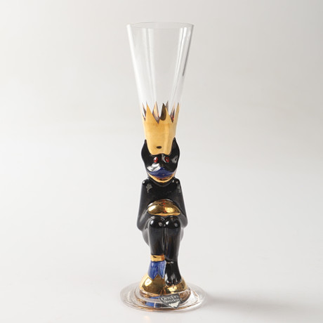 GUNNAR CYRÉN. Snap glass, “Devil's glass”, black, Nobelservisen ...