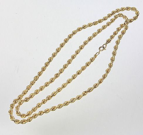 CORD CHAIN, SILVER GILT ART DECO AROUND 1930. Jewellery & Gemstones ...