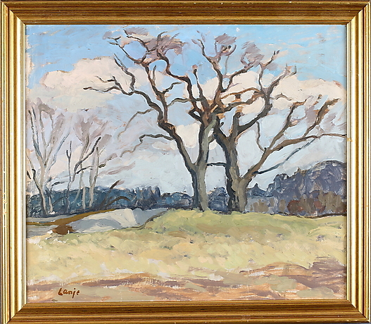 SIGNE LUNDQVIST LANJE. Landskapsmotiv, olja på duk. Konst - Måleri ...