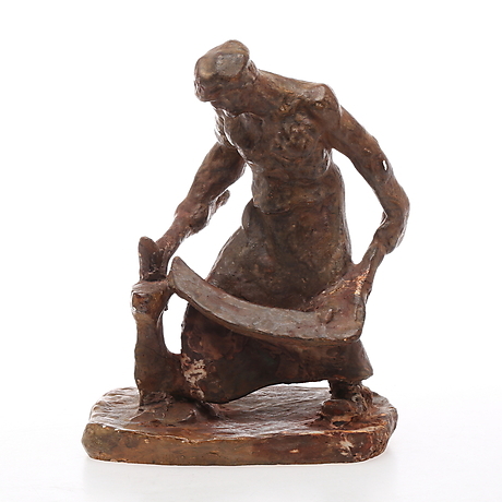 CHRISTIAN ERIKSSON. After. Sculpture plaster, blacksmith, signed. Art ...