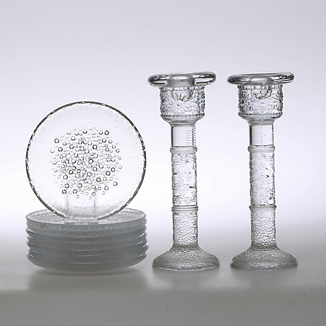 CANDLESTICKS, 1 pra, "Daisy", Rolf Sinnemark, ASSEMBLY, 8 pcs, "Ultima ...