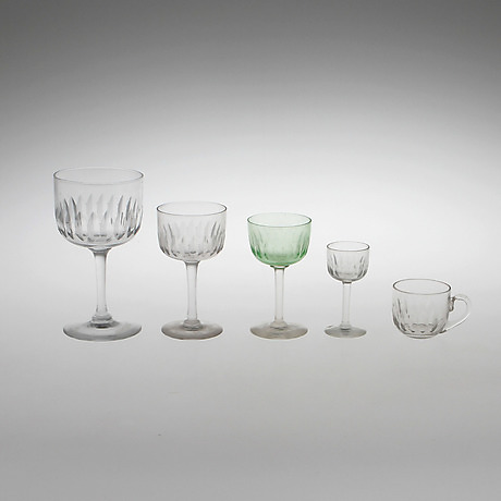 TABLEWARE, glass, 51 pieces. Glass - Tableware - Auctionet