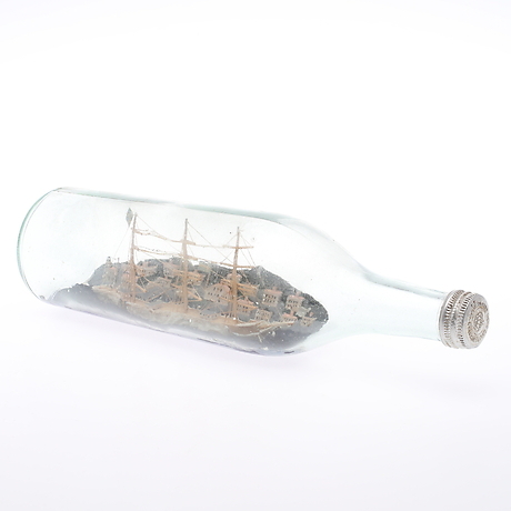 BOTTLE SHIP, Fake ship model, 1900s. Collectables - Technica & Nautica ...