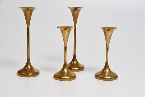 CANDLESTICKS, 4 pcs 1960s. Lighting & Lamps - Candlesticks - Auctionet