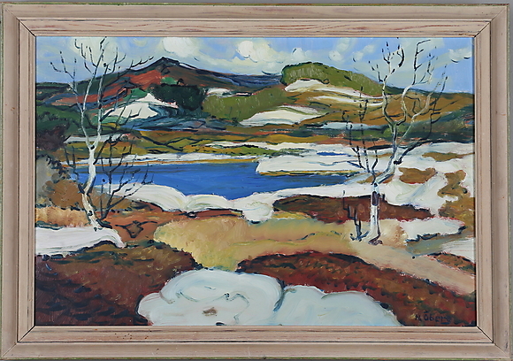 NILS ÖBERG, oil on Board, signed. Art - Paintings - Auctionet