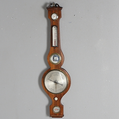 BAROMETER, wood, J.Aprile, Sudbury, first half of the 20th century ...