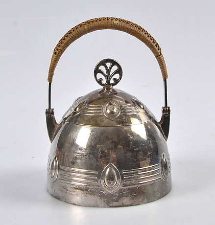 TEAPOT, silver-plated metal, Württembergische Metallwarenfabrik (WMF ...
