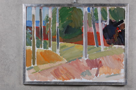 NILS MÖLLER. Oil on Board, "I Skogsbrynet" signed. Art - Paintings ...