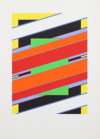 PETER FREUDENTHAL. Mapp, 5 st serigrafier, signerade, daterade 1979 ...