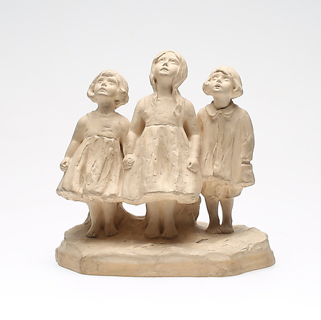 FIGURIN, lergods,"Vildgässen", Alice Nordin, P. Ipsen, Danmark ...