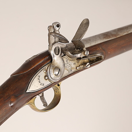 FLINTLOCK MUSKET, marked Tower 1816. Weapons & Militaria - Guns ...