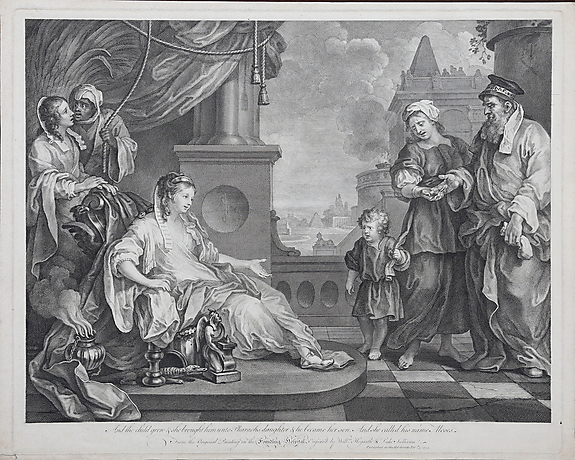 WILLIAM HOGARTH / LUKE SULLIVAN. 'Y el niño creció y ella lo trajo a la ...