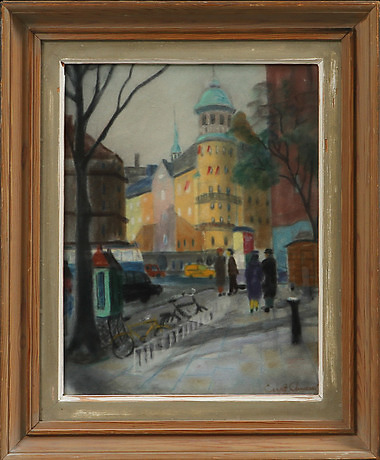 CURT CLEMENS. possibly, Paris motive, pastel, sign. Art - Paintings ...