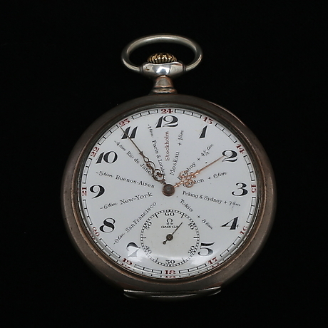 POCKET WATCH, Omega, so-called "Phileas Fogg", anchor wind, manual ...
