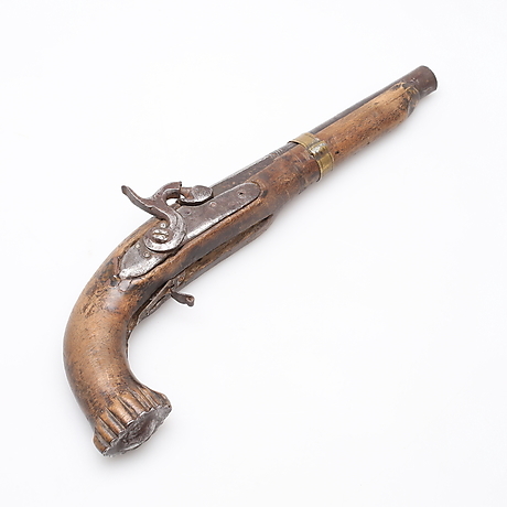 BLOCK PISTOL, 19th century, southern Europe. Weapons & Militaria - Guns ...