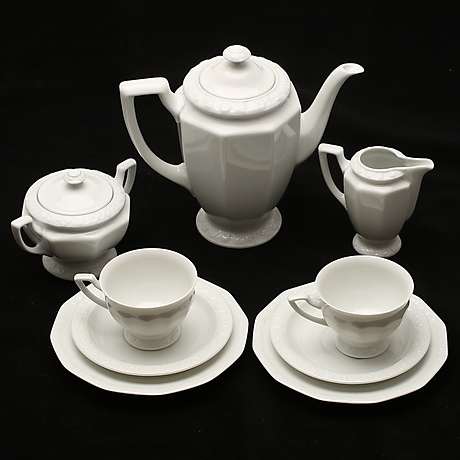 COFFEE SET, 23 pieces, porcelain, Classic Rose Collection, Rosenthal ...
