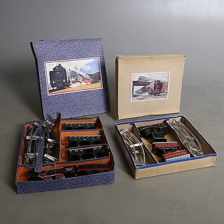 DISTLER and BILLERBAHN two train sets in scale zero. Original cartons ...