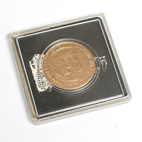 COMMEMORATIVE COIN, gilded, Regal ship Vasa, 1960. Coins, Medals ...