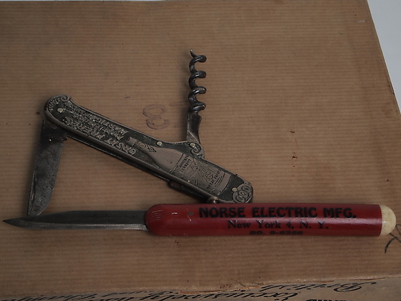 ADVERTISING TRAP KNIVES, 2 pcs Norse Electric and Orsat Freres. Weapons ...