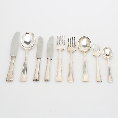 CUTLERY SET, 88 pieces, nickel silver, Gense. Silver & Metals - Silver ...