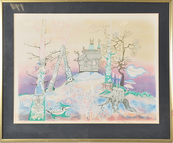 MARCEL GENAY. Color lithograph. Art - Engravings & Prints - Auctionet