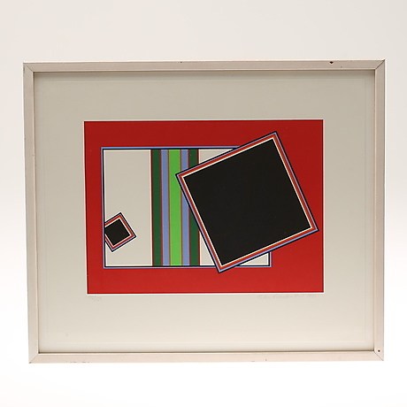 PETER FREUDENTHAL. Färglitografi signerad 1980 och numrerad 93/150 ...