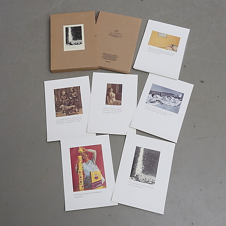 JAN STENMARK. Folder with 16 lithographic sheets, "Week 53. 16 pictures ...
