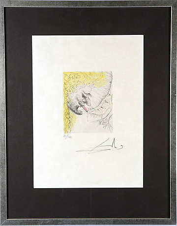 SALVADOR DALI. Color etching on rice paper. Art - Engravings & Prints ...