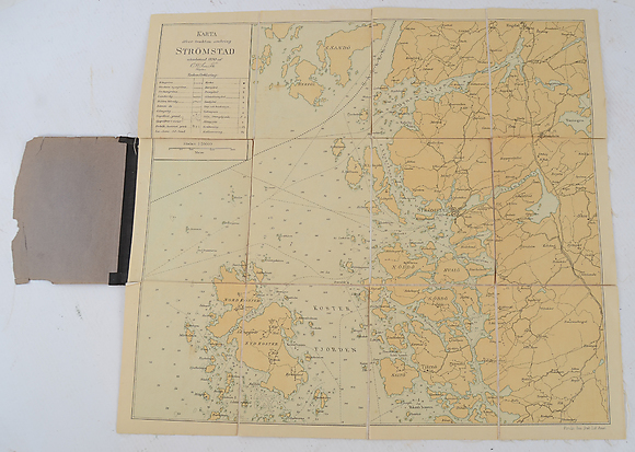 O. W. SMITH. Map of the area around Strömstad. Books, Maps ...