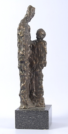 JANUS GUNDER. Bronze sculpture, "Husband and wife". Art - Sculptures ...