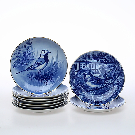 COLLECTOR'S PLATES, 9 pcs, Tove Svendsen for John Jonsson, 1979 - 1987 ...
