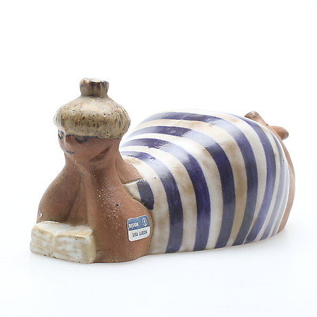 LISA LARSON. figurine, stoneware, "Beata" from the ABC girls series, Gustavsberg, signed LL ...