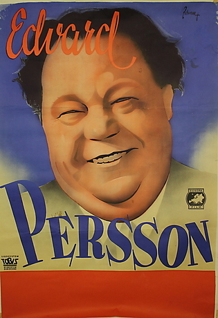 PÓSTER DE LA PELÍCULA, Edvard Persson. Arte - Obra gráfica - Auctionet