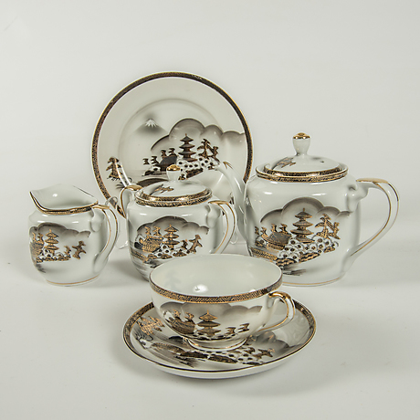 TEA SET, 20 pieces, "Hayasi", Japan. Ceramics & Porcelain - Oriental ...