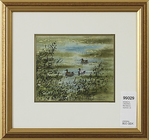 KENNETH LINDGREN. Mixed media, signed. Art - Paintings - Auctionet