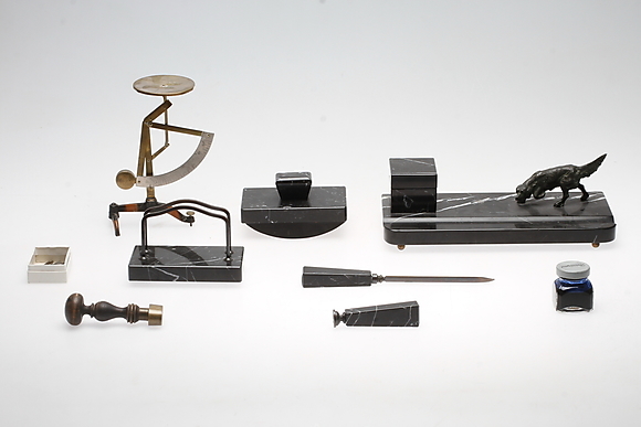 DESK SET PARTS, 6 parts, 1900s. Miscellaneous - Miscellaneous - Auctionet
