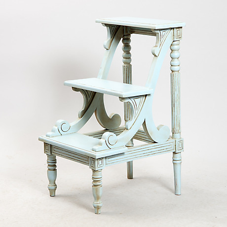 LIBRARY LADDER, Victorian Style, Turquoise, Contemporary. Furniture ...
