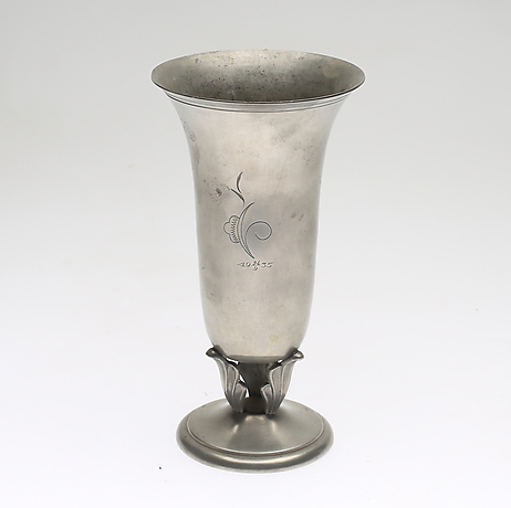 VAS, tenn, JLH, art deco, 1920-/30-tal. Silver & Metall - Tenn, Mässing ...