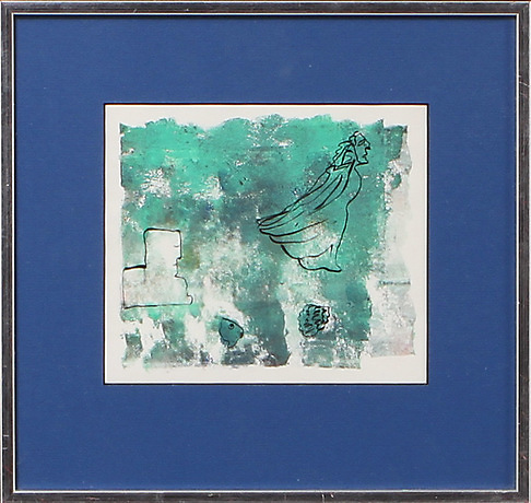 MARC CHAGALL. Figure composition, lithography. Art - Graphic - Auctionet