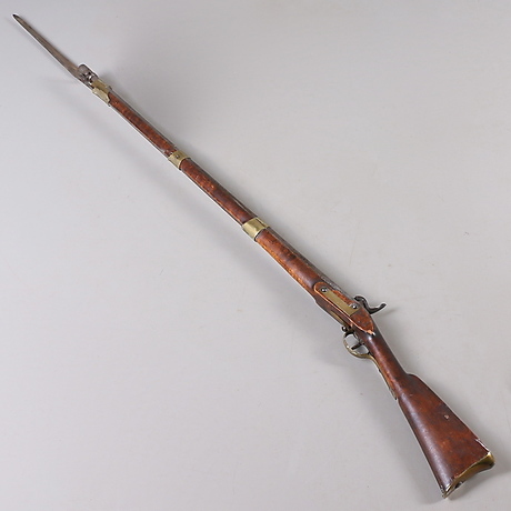 BATCH LOCK RIFLE, with bayonet, 1800s. Weapons & Militaria - Guns ...