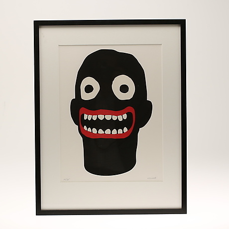 MAKODE LINDE. Color lithograph, "Gustav V", signed and numbered 17/165 ...