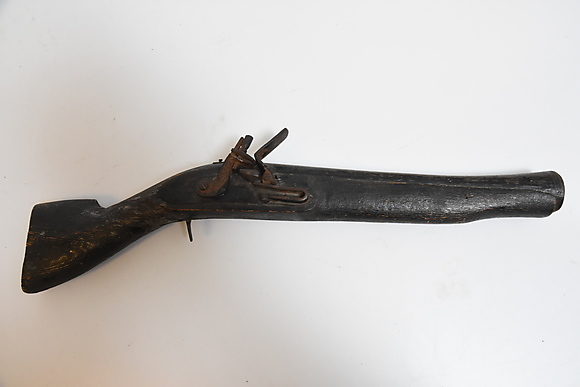 TROMBONE PISTOL, flint lock, replica. Weapons & Militaria - Guns ...