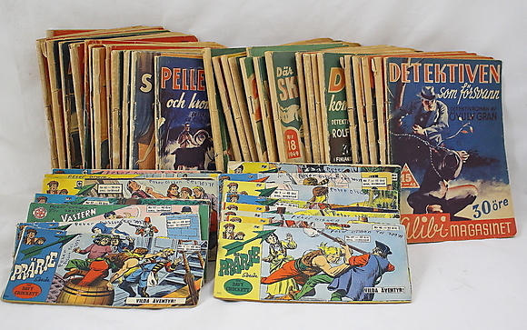 COMIC NEWSPAPERS, 46, including the Alibi magazine, mid-20th century ...