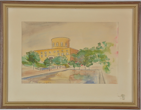 ERIK LUNDBERG. Akvarell. Konst - Måleri - Auctionet