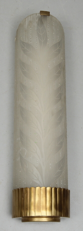 WALL FITTINGS, glass, for fluorescent lamps, 20th century. Lighting ...