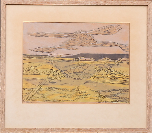 GÖSTA PETTERSSON. PAINT, color lithography - test print, Gösta ...