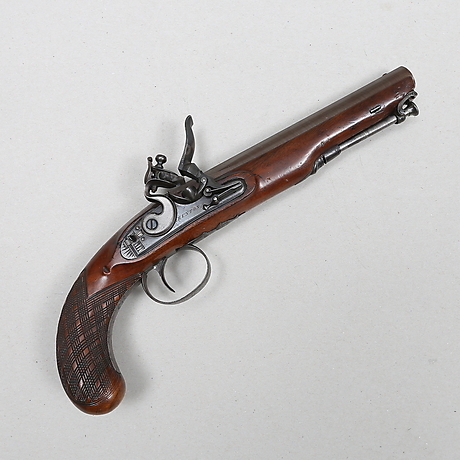 FLINT LOCK PISTOL, R. Brunton, York, 1800-1820. Weapons & Militaria ...